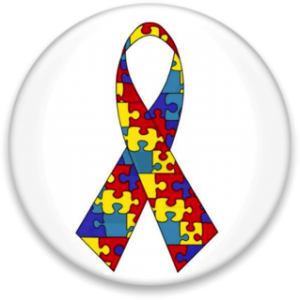 Autism Awareness Button - Teddy's Ts and Buttons