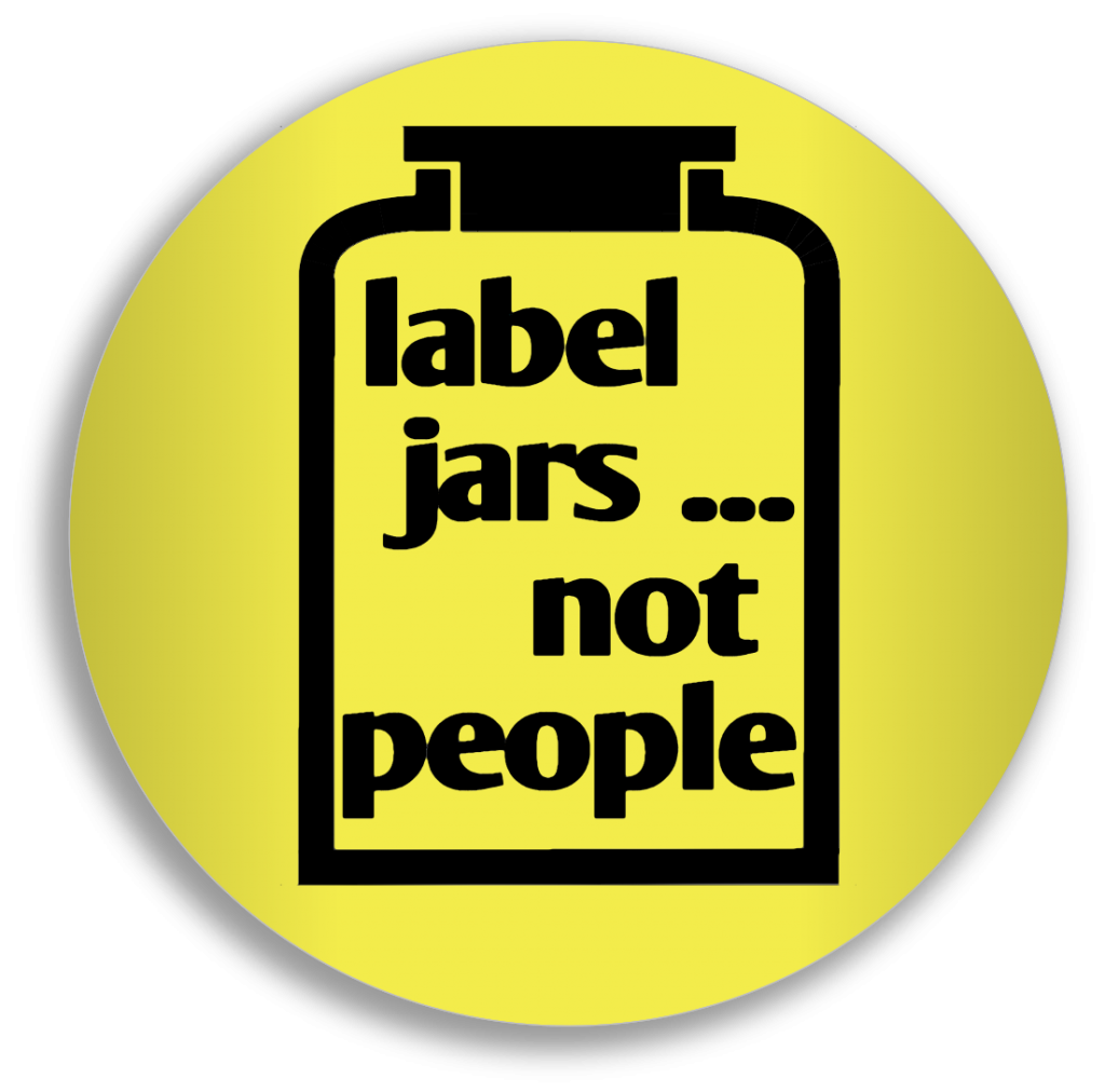 Label Jars not people button - Teddy's Ts